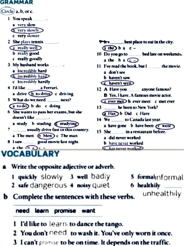 Review and Check 11&12 | PDF | Linguistics | Languages