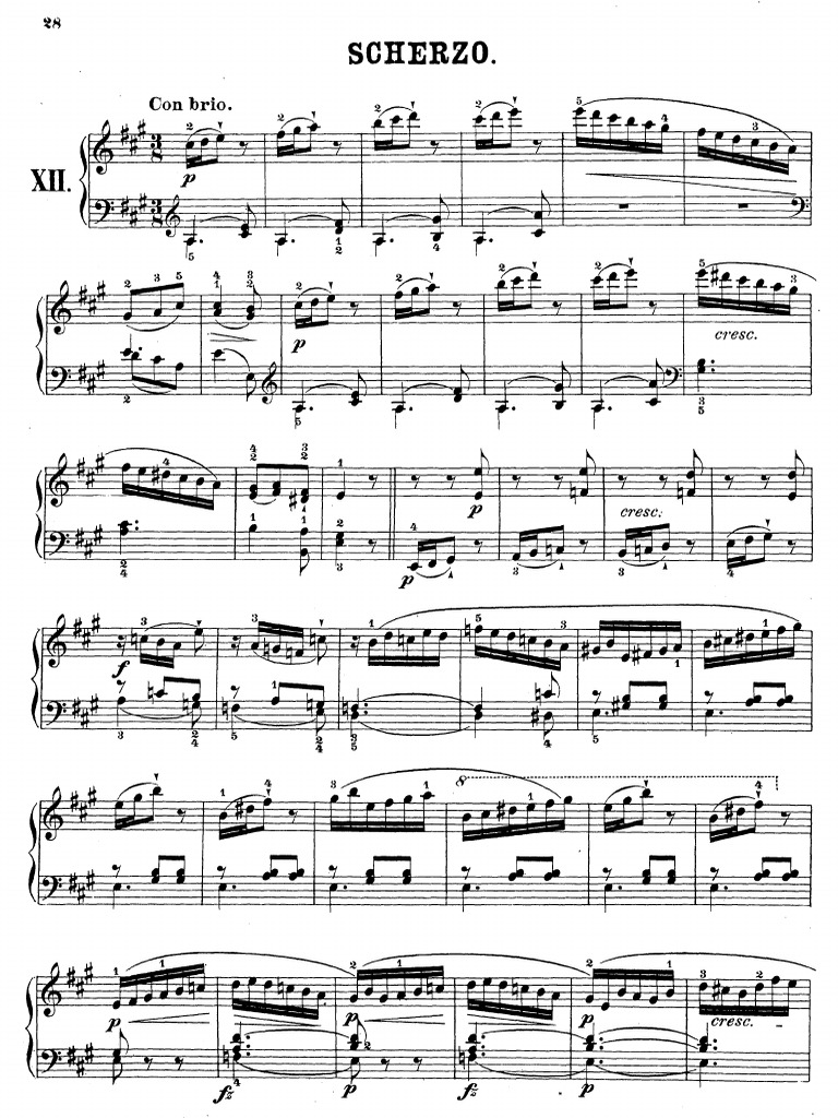 Scherzo in A Major by Hummel | PDF