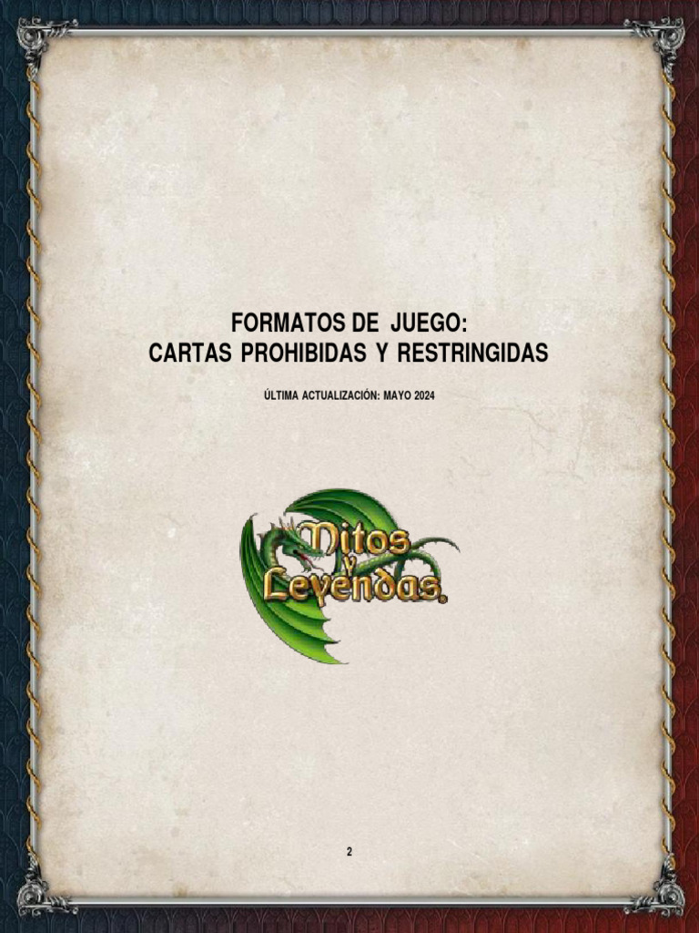 Banlist Mayo 2024 | PDF | Historia