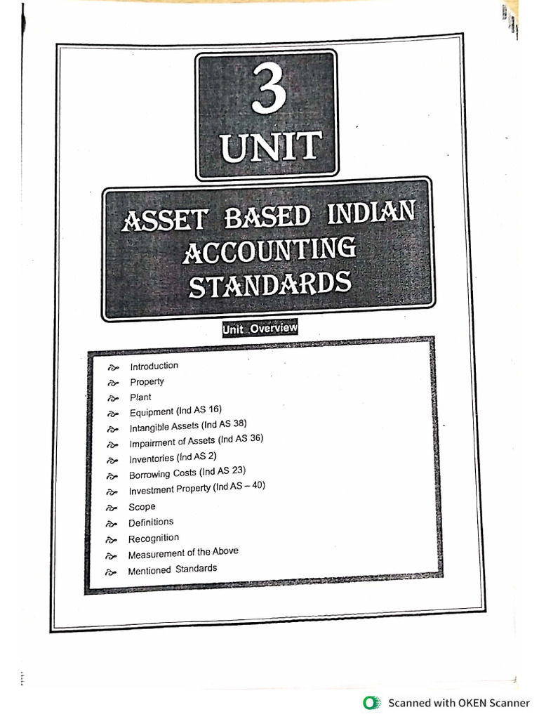 Asset based Indian Accounting standards | PDF