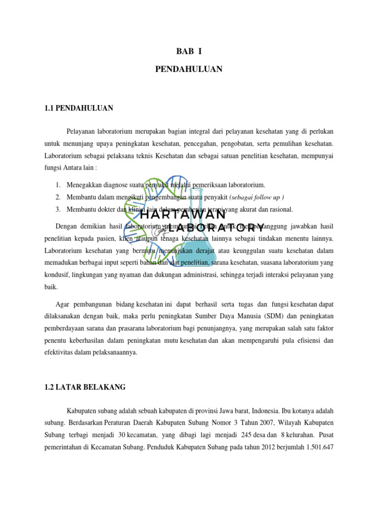 Proposal Pengajuan Pembuatan Laboratorium Klinik | PDF | Pengembangan Diri | Kesehatan Holistik