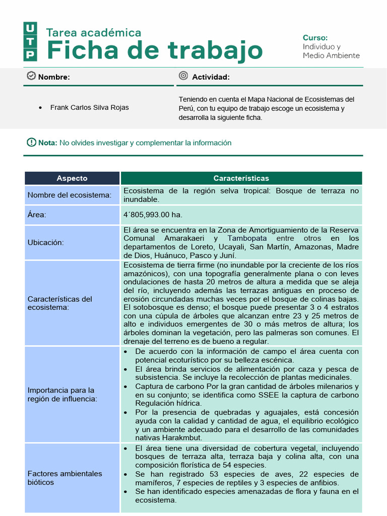 Bosques de Terraza No Inundables | PDF | Los bosques | Entorno natural
