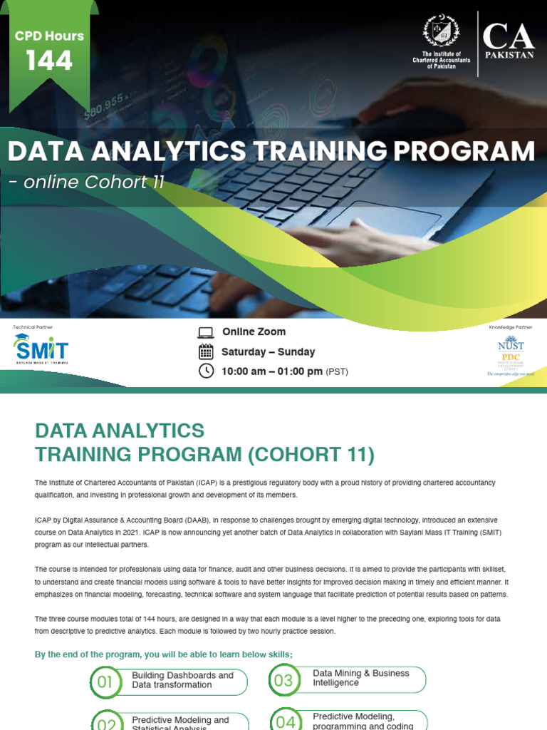 Data Analytics Training Program Brochure Final 2-4-2024 | PDF | Data ...