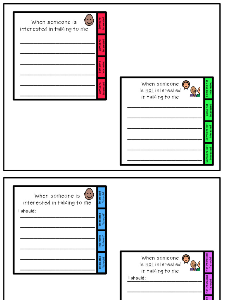 social_skills_cue_cards-7 | PDF | Human Communication | Communication