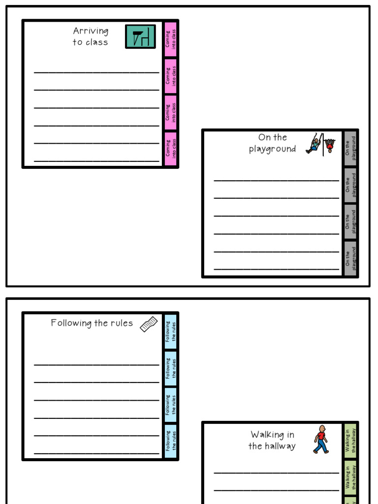 Social Skills Cue Cards-8 | PDF