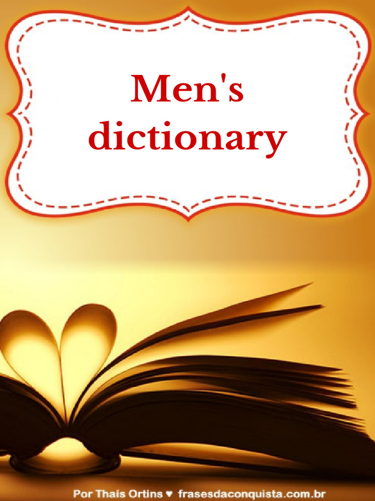 Men's Dictionary | PDF | Self Esteem | Motivation