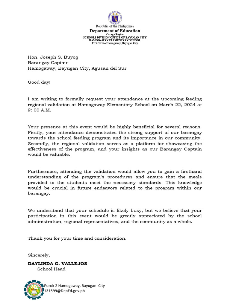 Letter of Invitation SGC | PDF