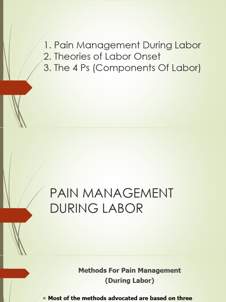 9 Pain Management During Labor | PDF | Childbirth | Breathing