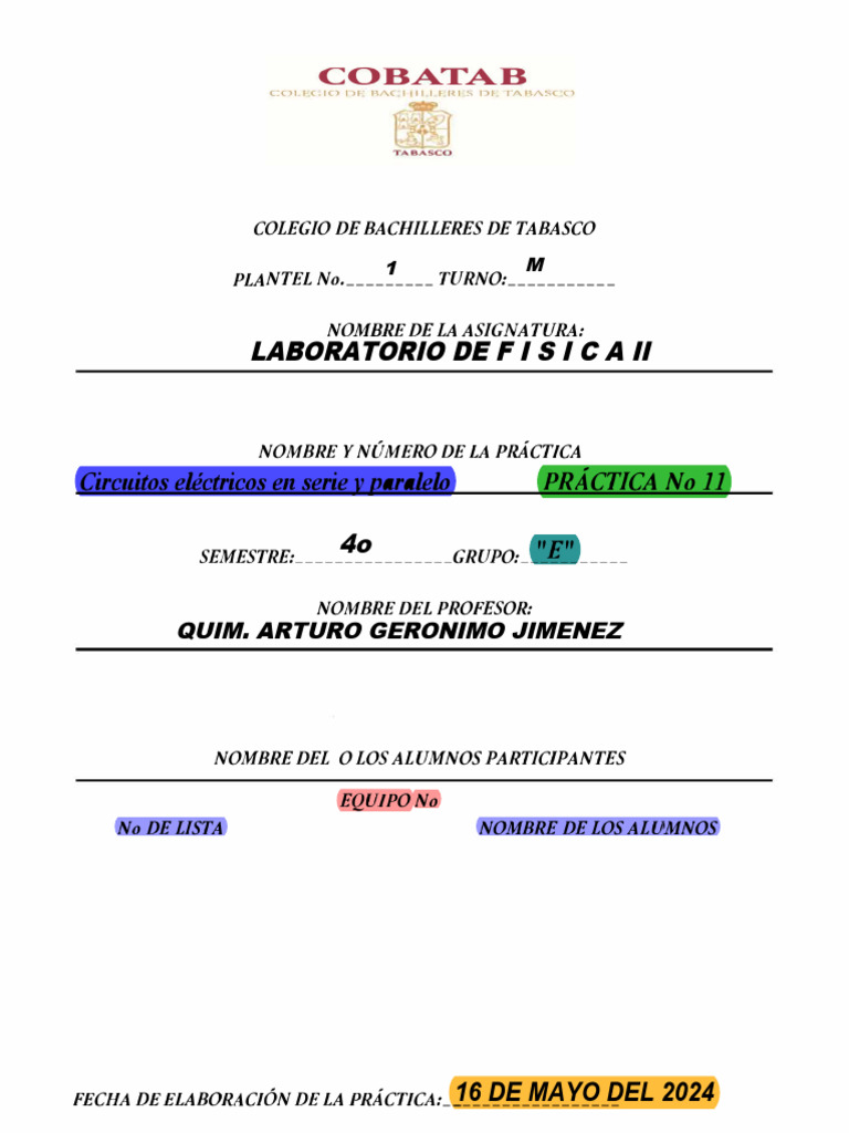 Prácticas de Circuitos Eléctricos | PDF