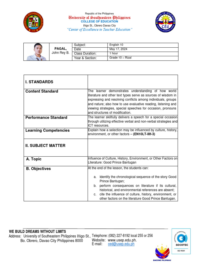 Educ 123 - TTL Lesson Plan W/ ICT Integration (Pagal, 2024) | PDF ...