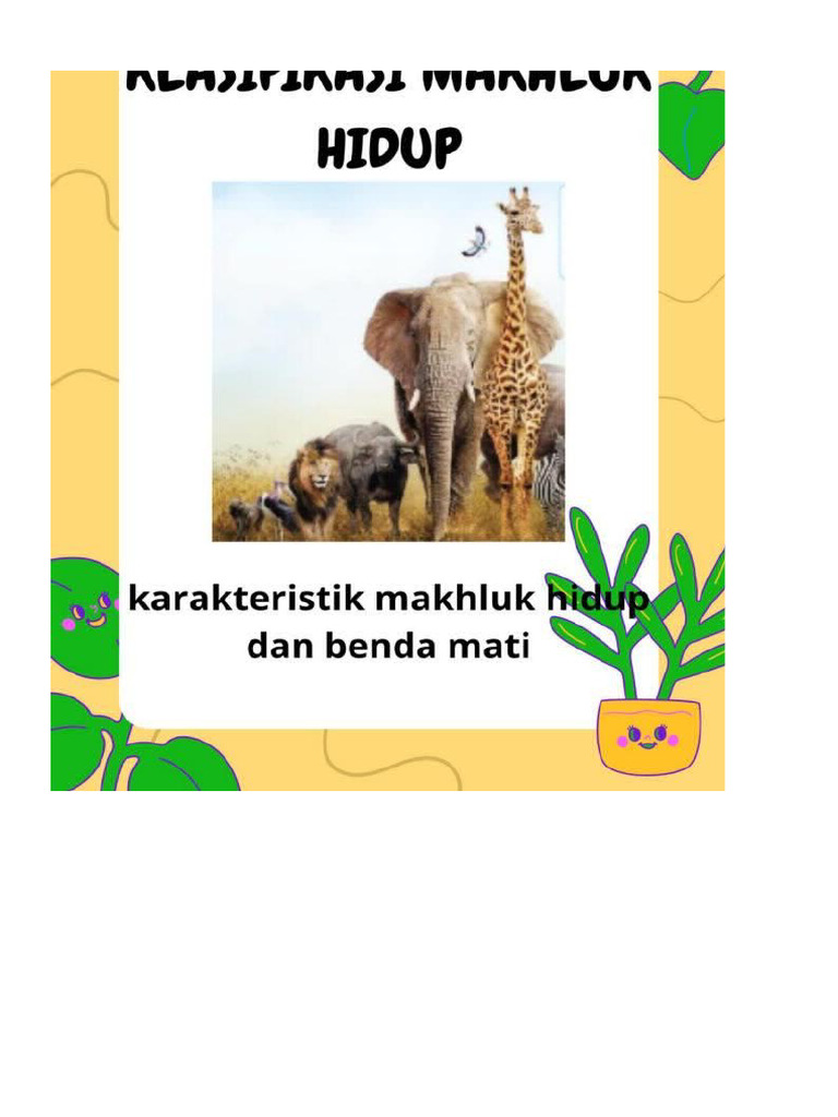 Modul Ajar Ilmu Pengetahuan Alam (IPA) - Karakteristik Makhluk Hidup Dan Benda - Fase D | PDF