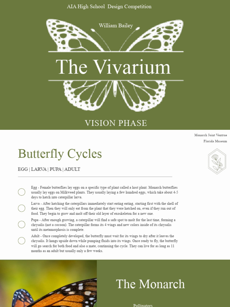 Vivarium Vision Phase 1 | PDF | Pupa | Butterfly