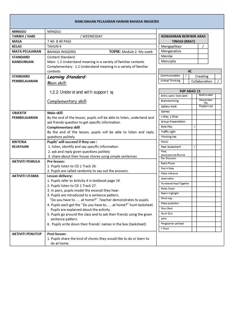 RPH TS25 (Eng) | PDF | Communication | Behavior Modification
