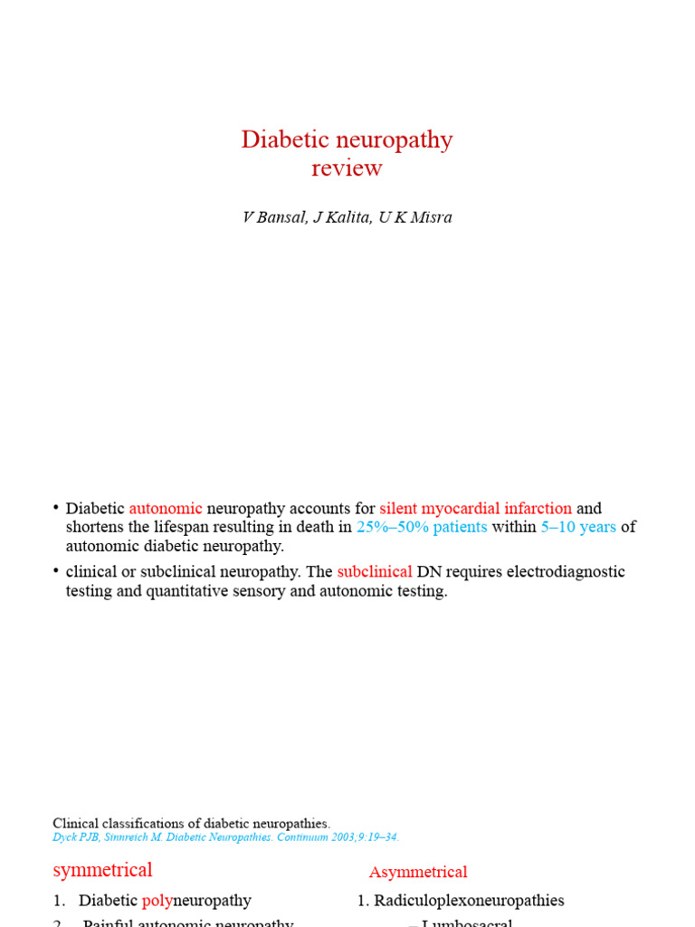 Understanding Diabetic Neuropathy Types | PDF | Peripheral Neuropathy ...