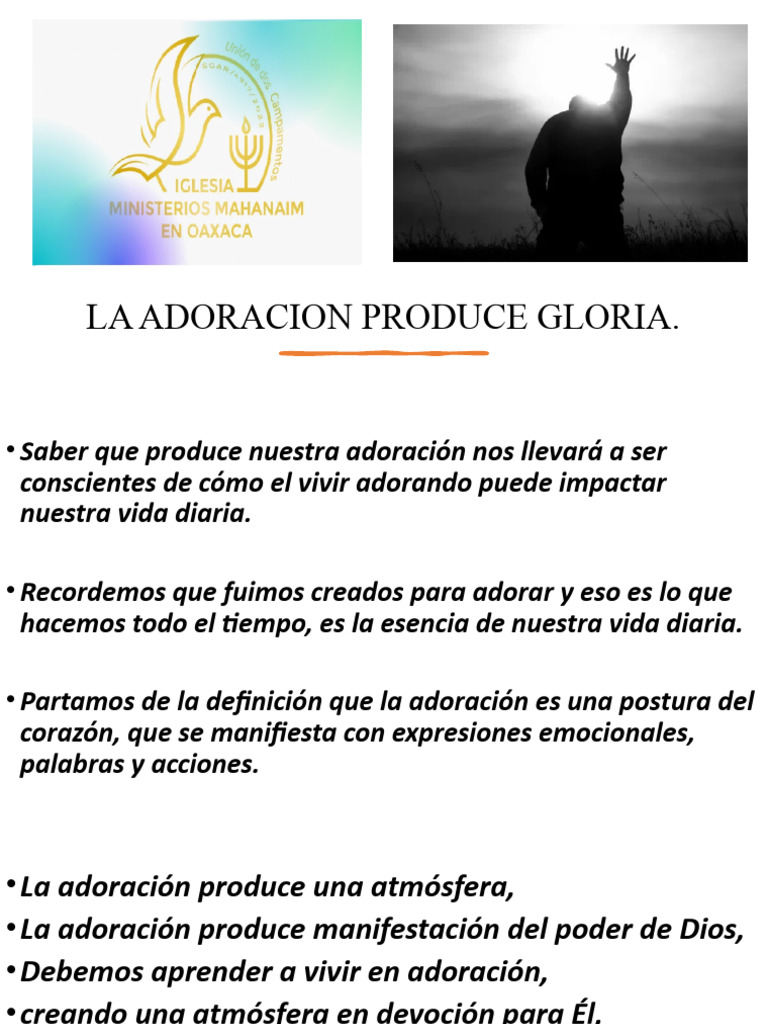 La Adoracion Produce Gloria. | PDF | Jacob