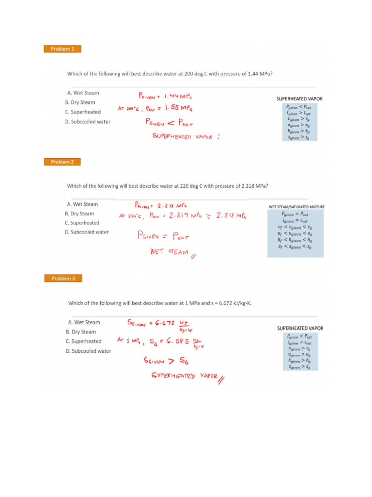 Steam Properties | PDF