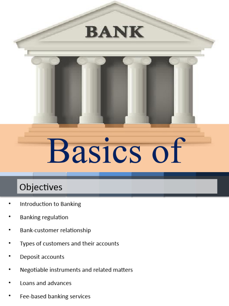 Basics of Banking | Download Free PDF | Banks | Deposit Account