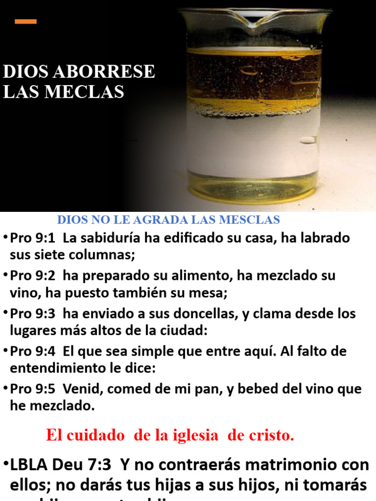 Dios Aborrese Las Meclas | PDF | Esther | Satán