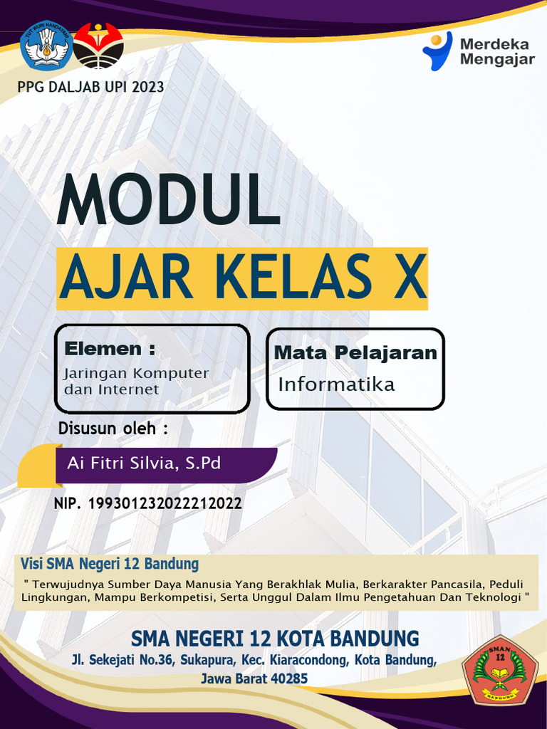 Modul Ajar Informatika - Jaringan Komputer Dan Internet - Fase E | PDF ...