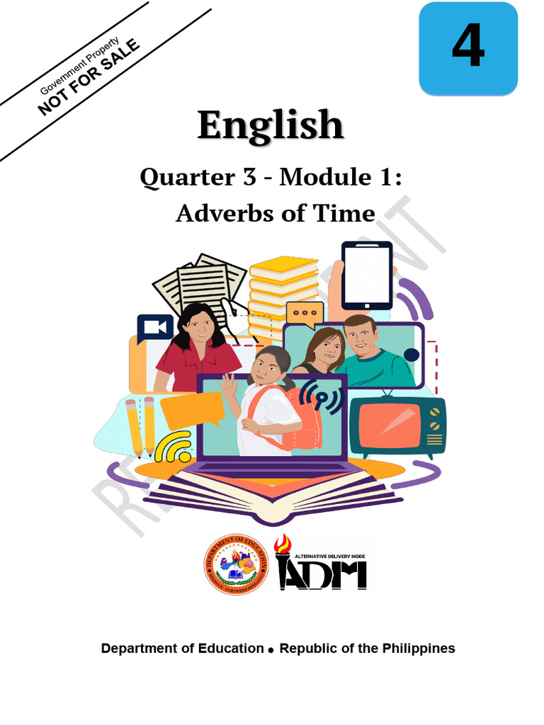 English4 q3 Mod1 Adverbsoftime v5 | PDF | Learning