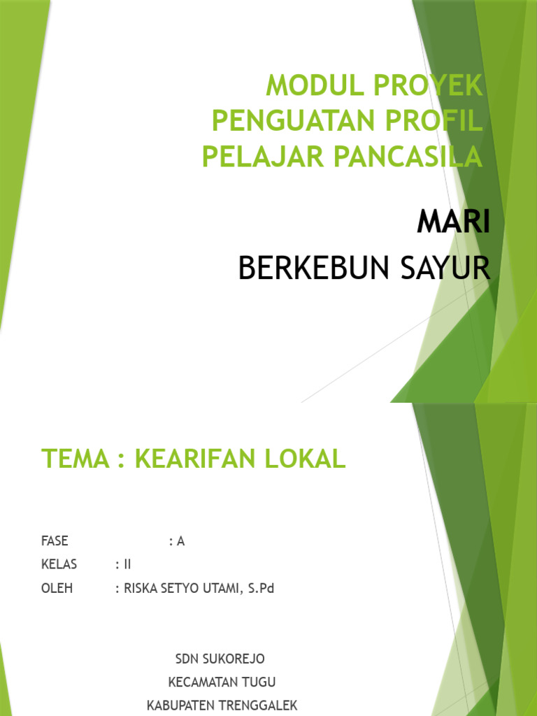 Modul p5 Fase A Menanam Sayur | PDF