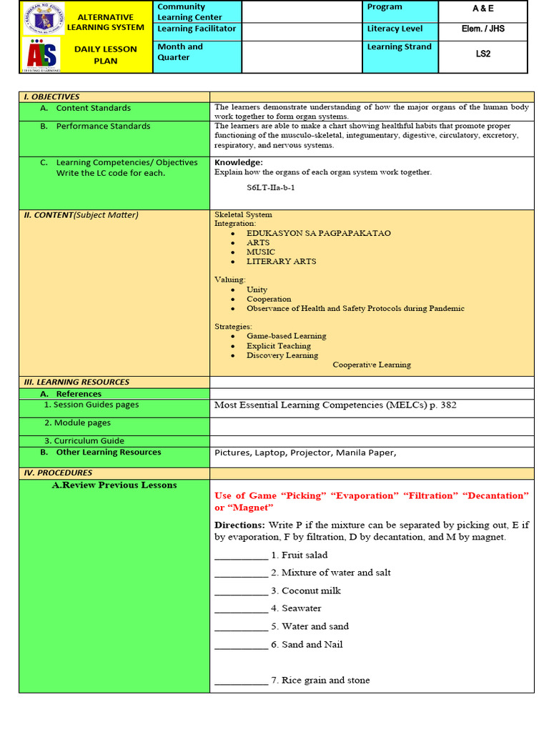 COT2 ND Science 2024 | PDF | Skeleton | Bone