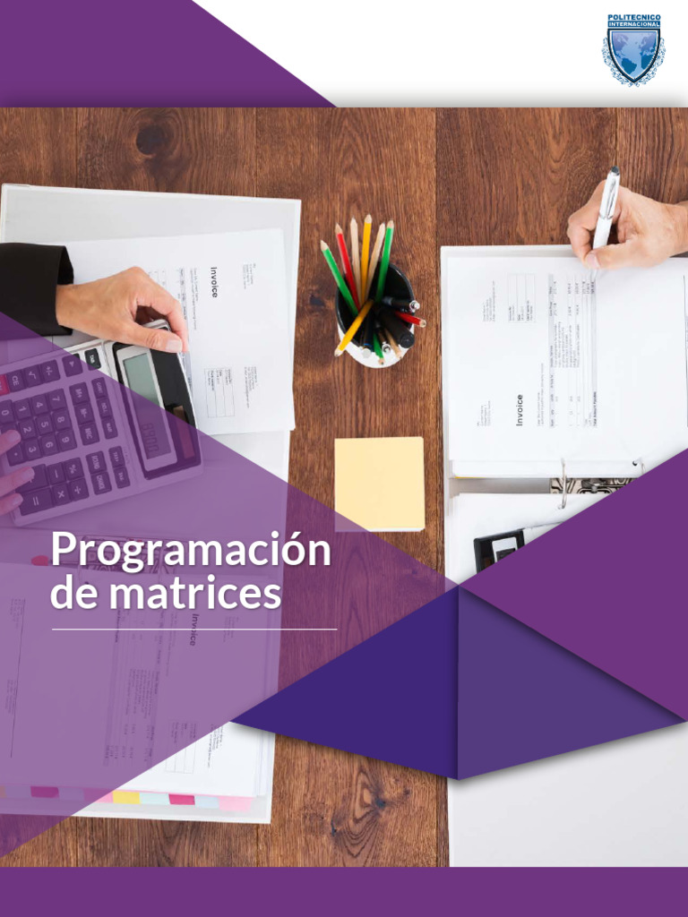 Programación de Matrices | PDF | Álgebra | Matemáticas