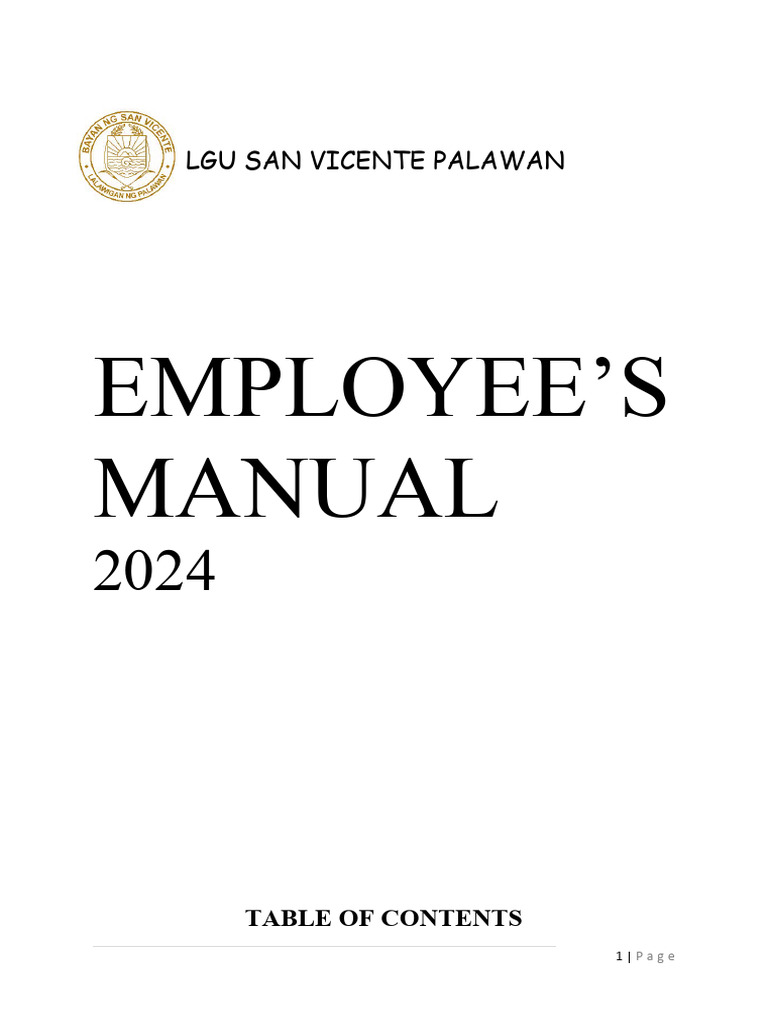 Employees Manual 2024 | PDF