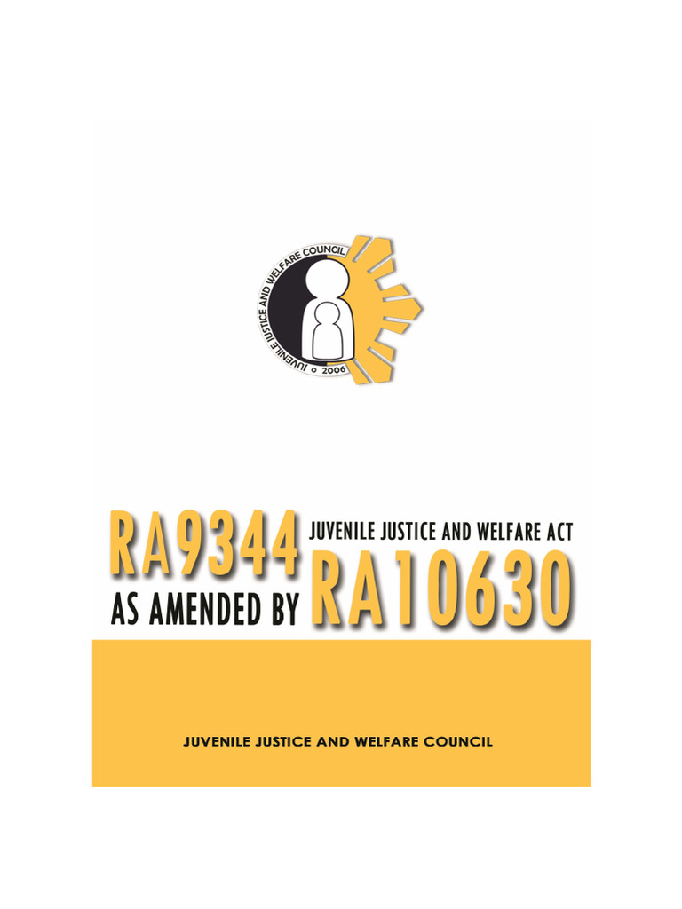 RA 9344 As Amended Briefer-Revised | PDF | Juvenile Delinquency ...