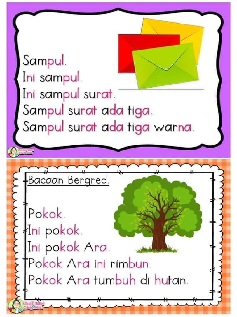 bahan bacaan TAHUN 1 SUDUT BACAAN | PDF