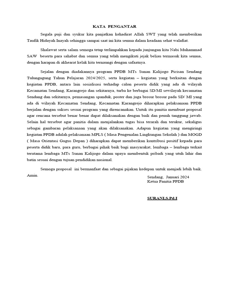 Proposal PPDB 2024 | PDF