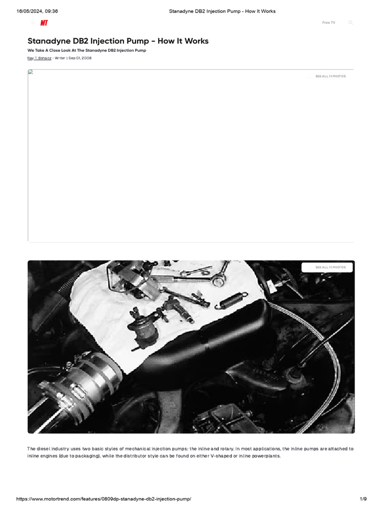 Understanding the Stanadyne DB2 Pump | PDF | Pump | Diesel Engine