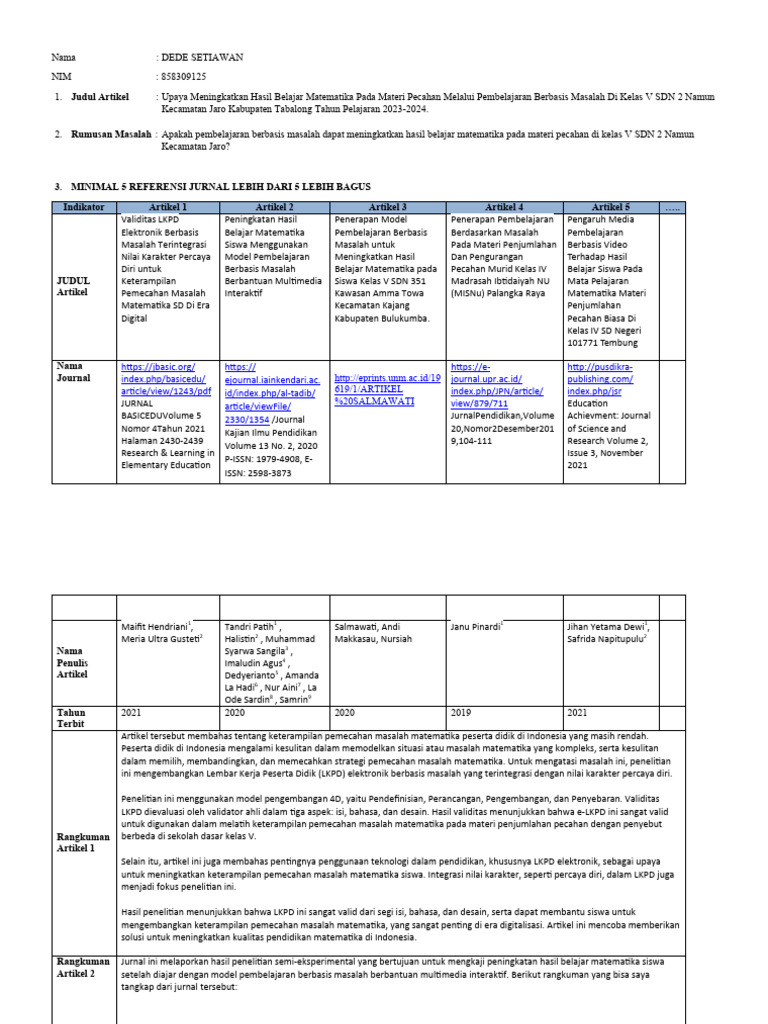 Format Tugas 1 Karil | PDF