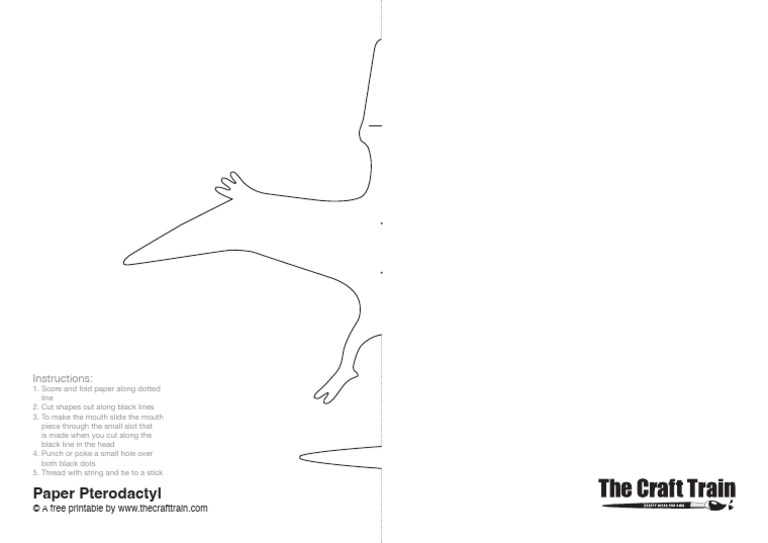 Pterodactyl Template | PDF | Home & Garden