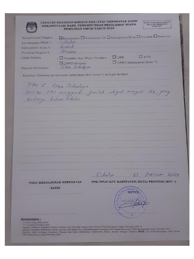 DPRD Prov Kejadian Husus | PDF