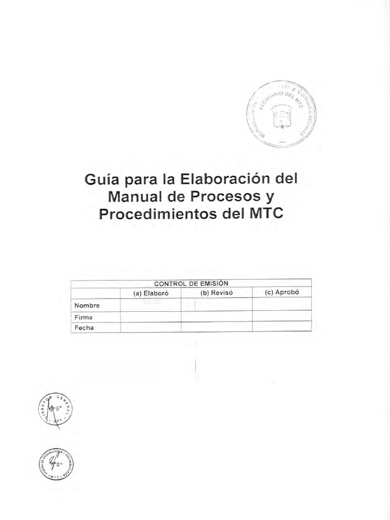 Guía para La Elaboración Del Manual de Procesos | Descargar gratis PDF ...