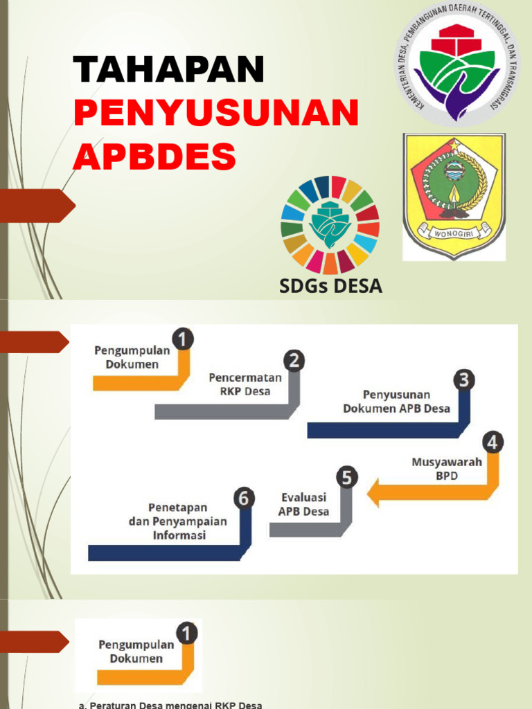 Tahapan Penyusunan APBDES | PDF