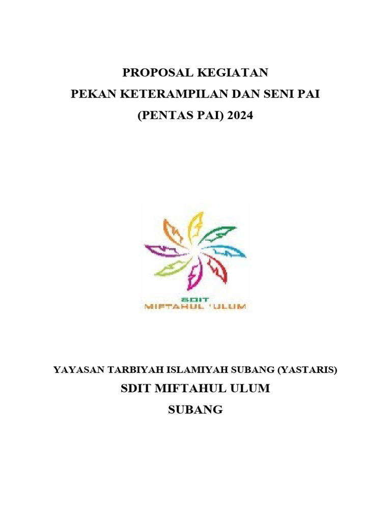 Proposal Pentas Pai 2024 | PDF