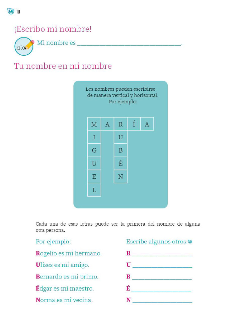 Tarea Mi Nombre 1 C | PDF
