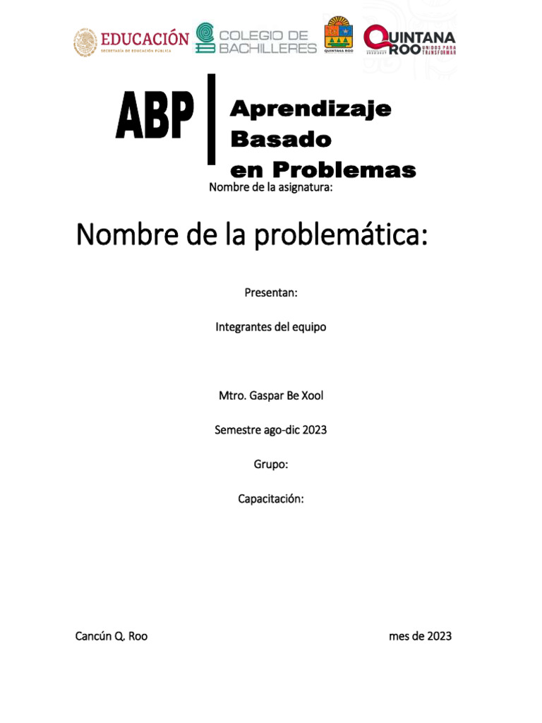 PLANTILLA PROYECTO ABP | PDF | Investigación cuantitativa | Teoría