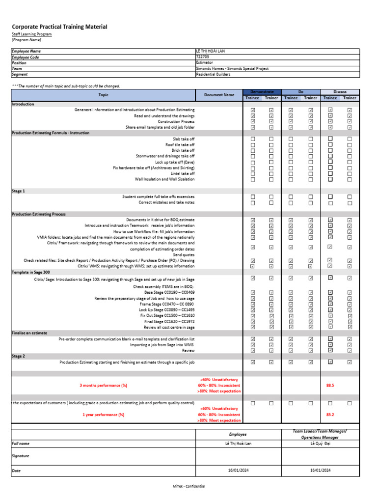Corporate Practical Training Material | PDF