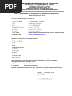 Surat Keterangan Lupa Absen PNS | PDF