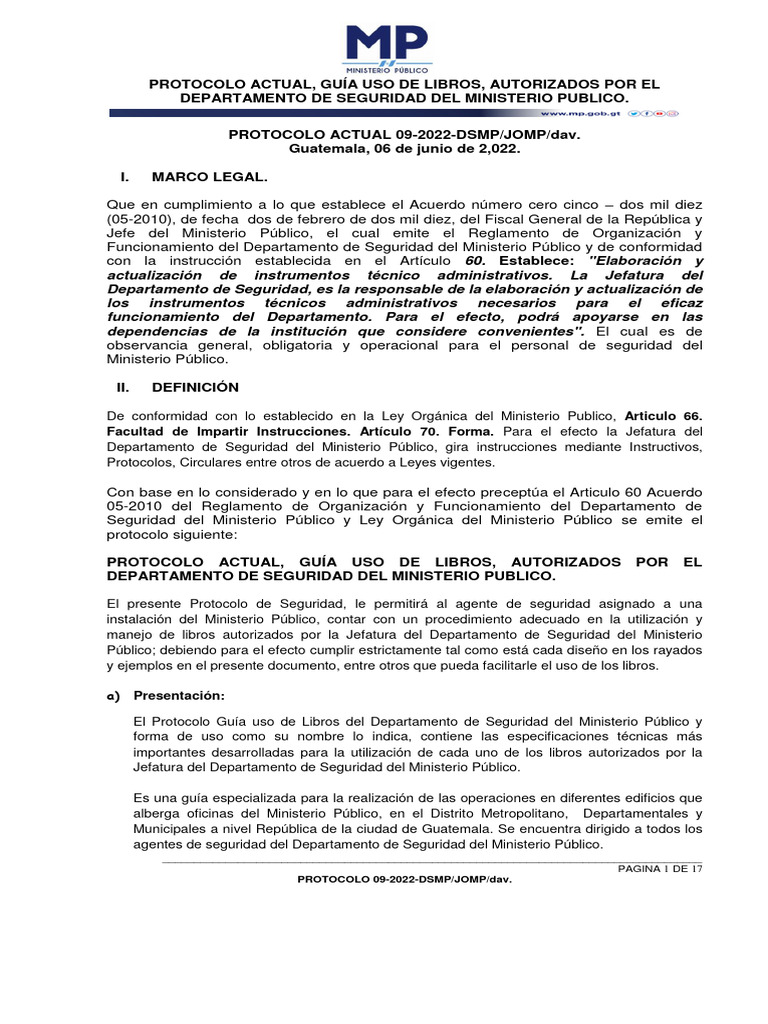 09 Protocolo Uso de Libros | PDF | Días festivos | Fiscal