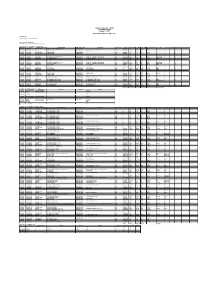 GI Consolidated SOA Report | PDF | Payments | Services (Economics)