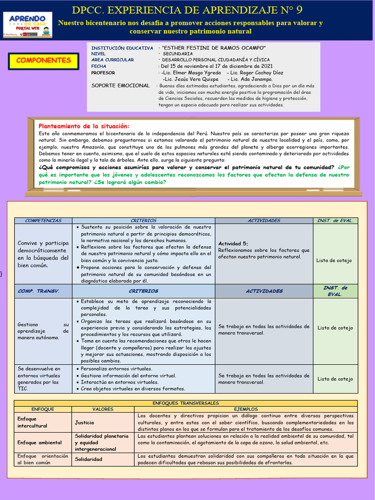 Act5-9 Eda DPCC - 3° 4° | PDF