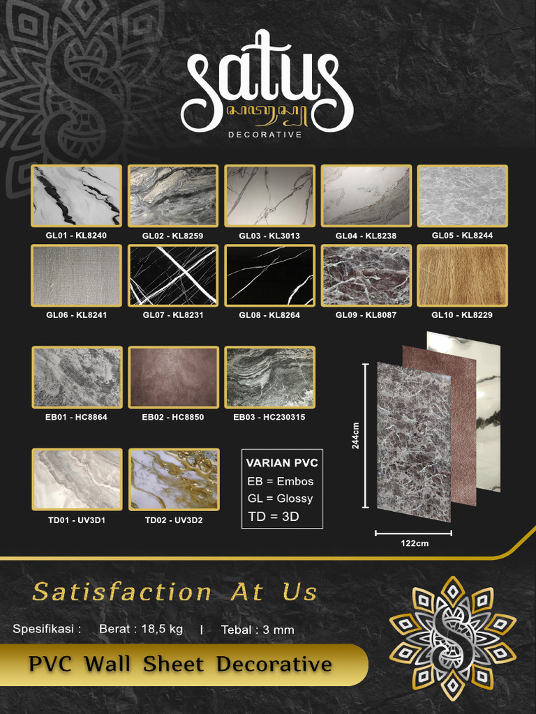 Decorative PVC Wall Sheets Guide | PDF