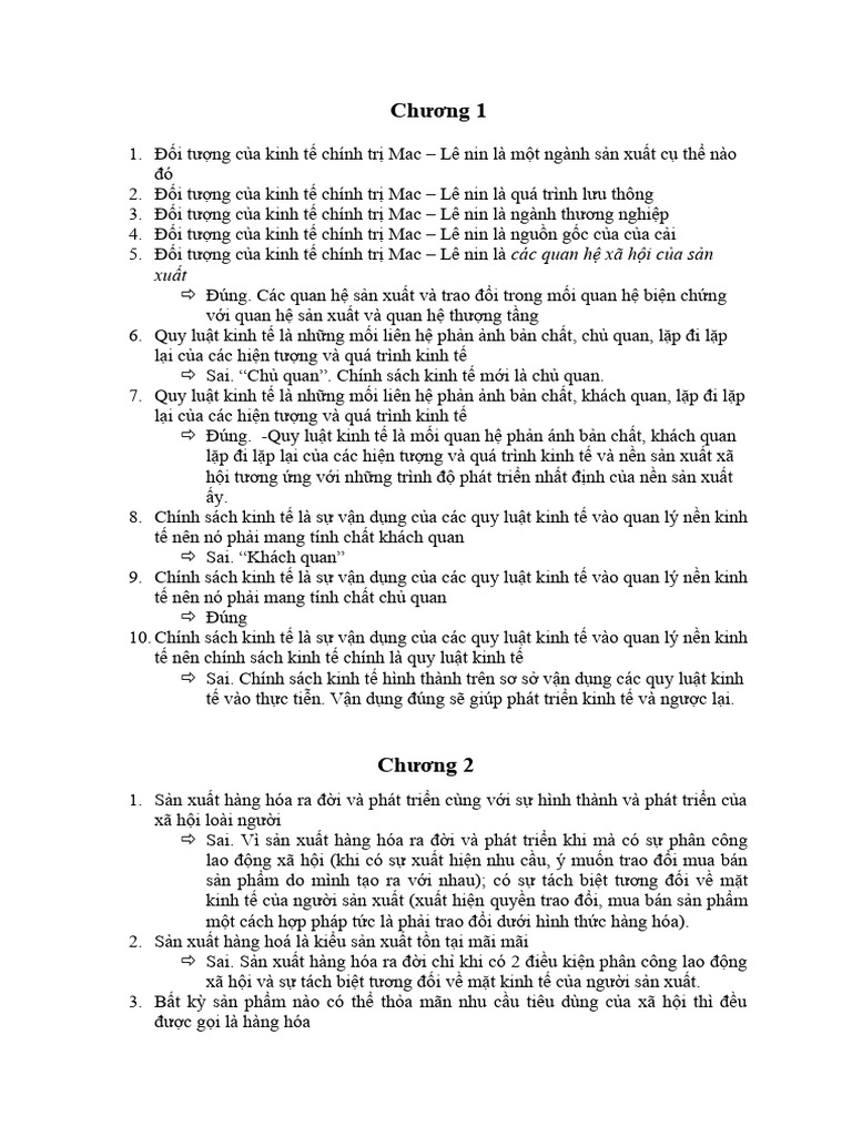 Bài tập KTCT | PDF