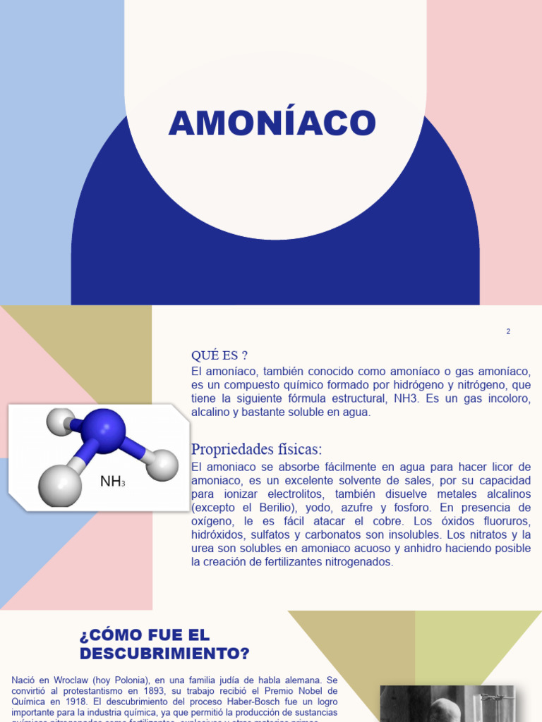 Amoníaco | PDF | Amoníaco | Fertilizante