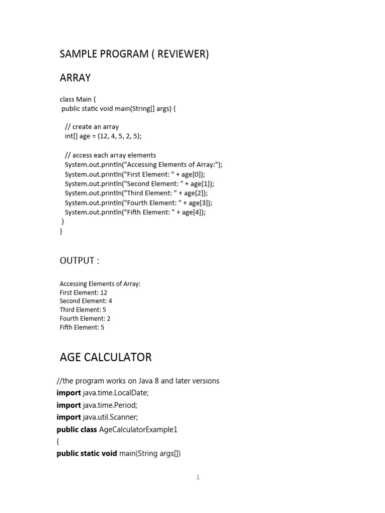 Sample Program Reviewer | PDF | Computer Science | Computing