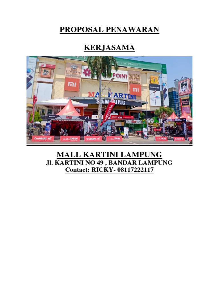 Proposal Penawaran Mall | PDF